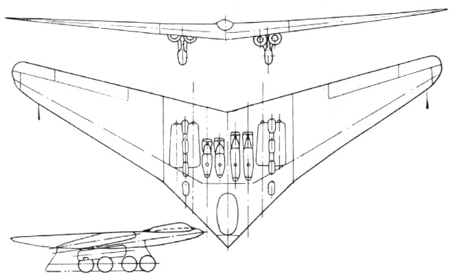Horten "Ho XVIII", Бомбардировщик | Энциклопедия военной техники