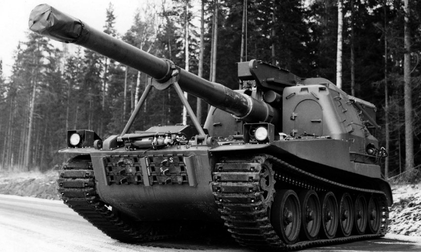 Самоходная артиллерийская установка "Bandkanon 1A" / VK-155 ...
