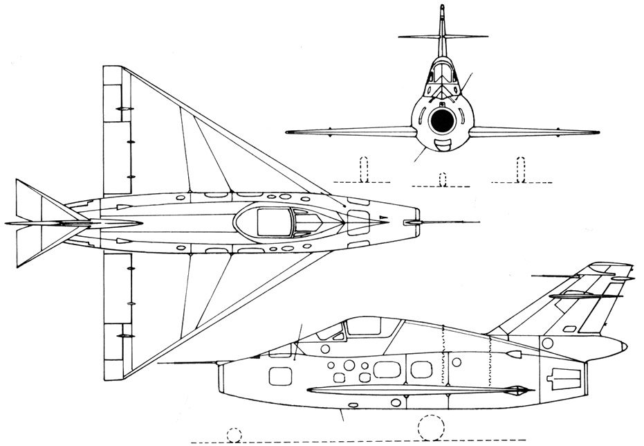 Nord 1402 / 1405 "Gerfaut", Истребитель | Энциклопедия военной техники