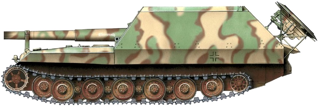 САУ Geschützwagen Tiger für 17 cm K72 (Sf) | Энциклопедия военной техники